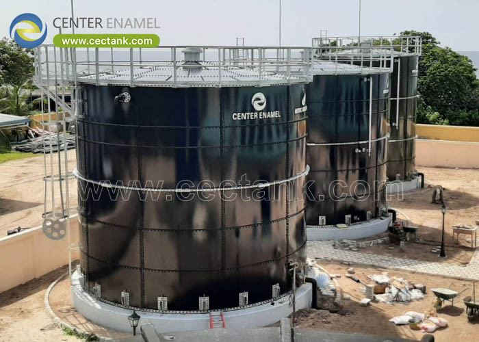 Serbatoi industriali di stoccaggio dell'acqua in acciaio rivestito di ...